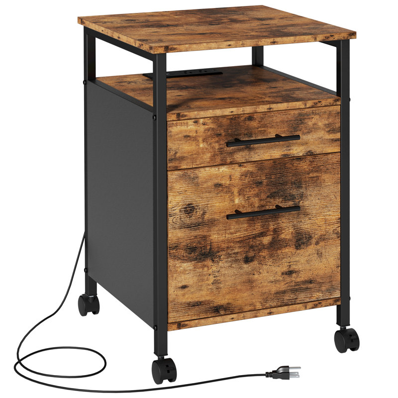 Jaspyr 15.7 Wide 2 Drawer Mobile File Cabinet